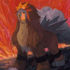 Entei kleurplaten gratis om te printen en kleuren