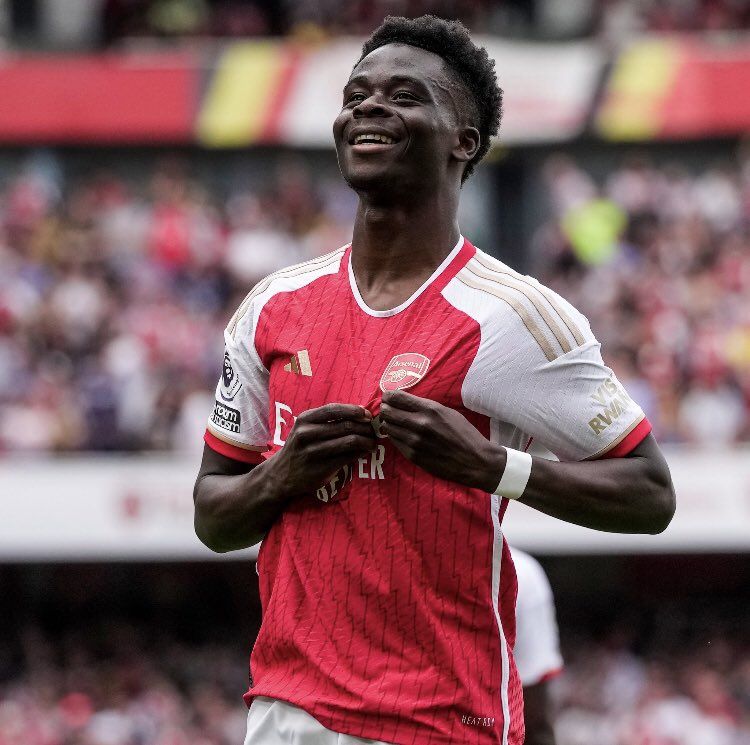 Bukayo Saka Kleurplaten Gratis om te Printen en Kleur te Geven