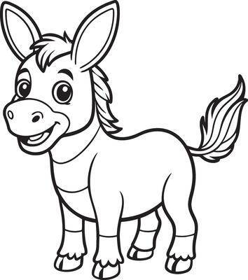 Ezel Kleurplaten gratis om te printen en te kleuren