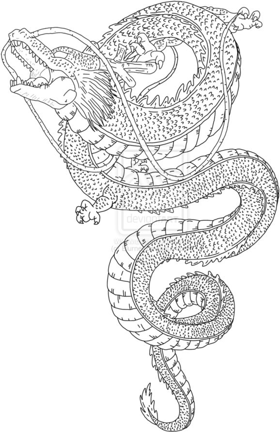 Shenlong Kleurplaten Gratis om te Printen voor Creatieve Momenten